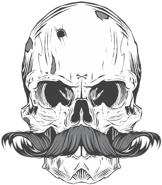 Download Tattoo Bearded Skull Calavera Finger Moustache - Tattoo Skull ...