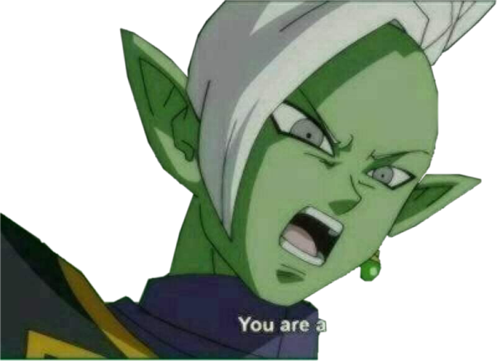 Download Transparent Zamasu Sticker - Zamasu Meme You Are A Sinner - PNGkit