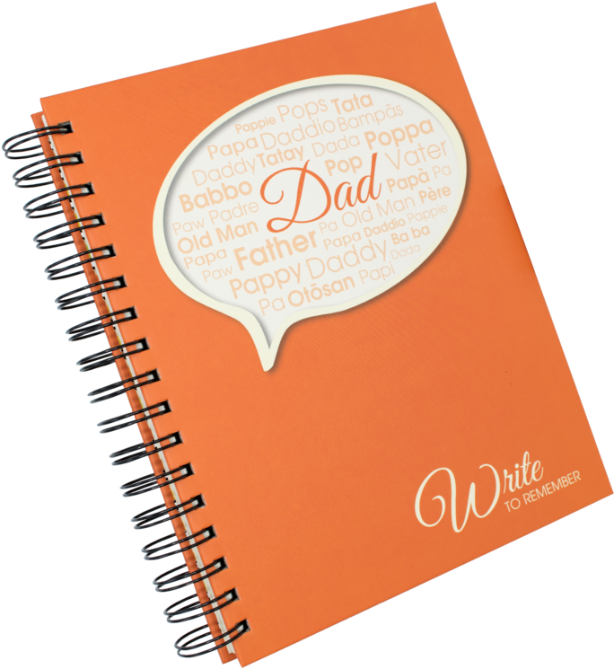 Download Write To Remember Dad Journal - Sketch Pad - Full Size PNG ...