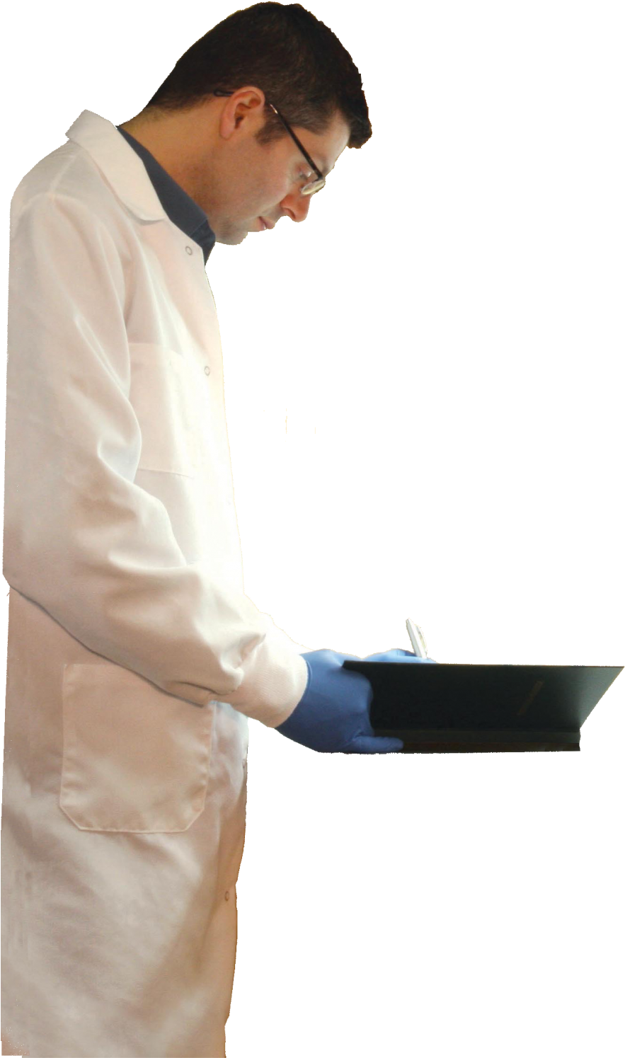 Download We Source Quality Lab Equipment - Person Lab Coat Standing Png ...