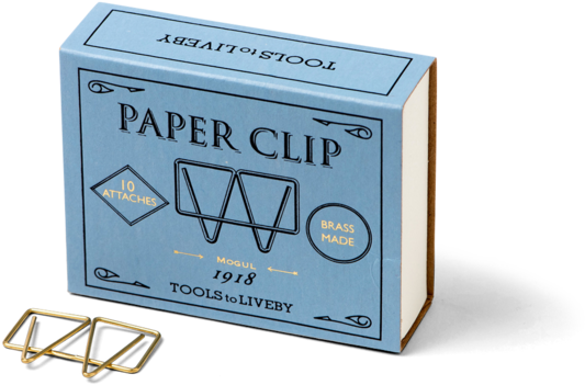 Download Mogul Brass Paper Clip - Box - Full Size PNG Image - PNGkit