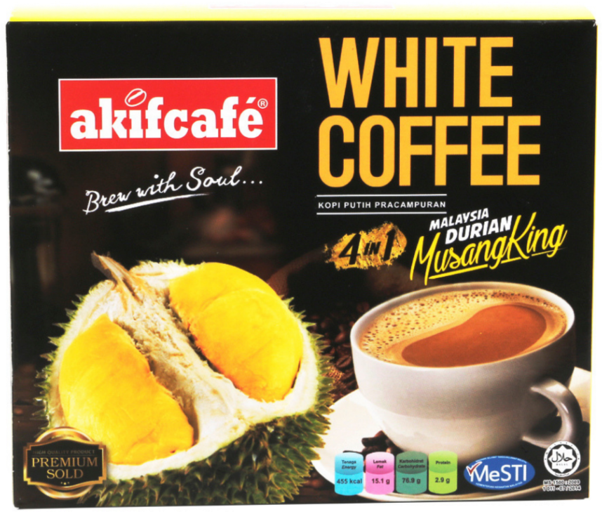 Download Akifcafe White Coffee Durian Musang King New - Dish - Full ...