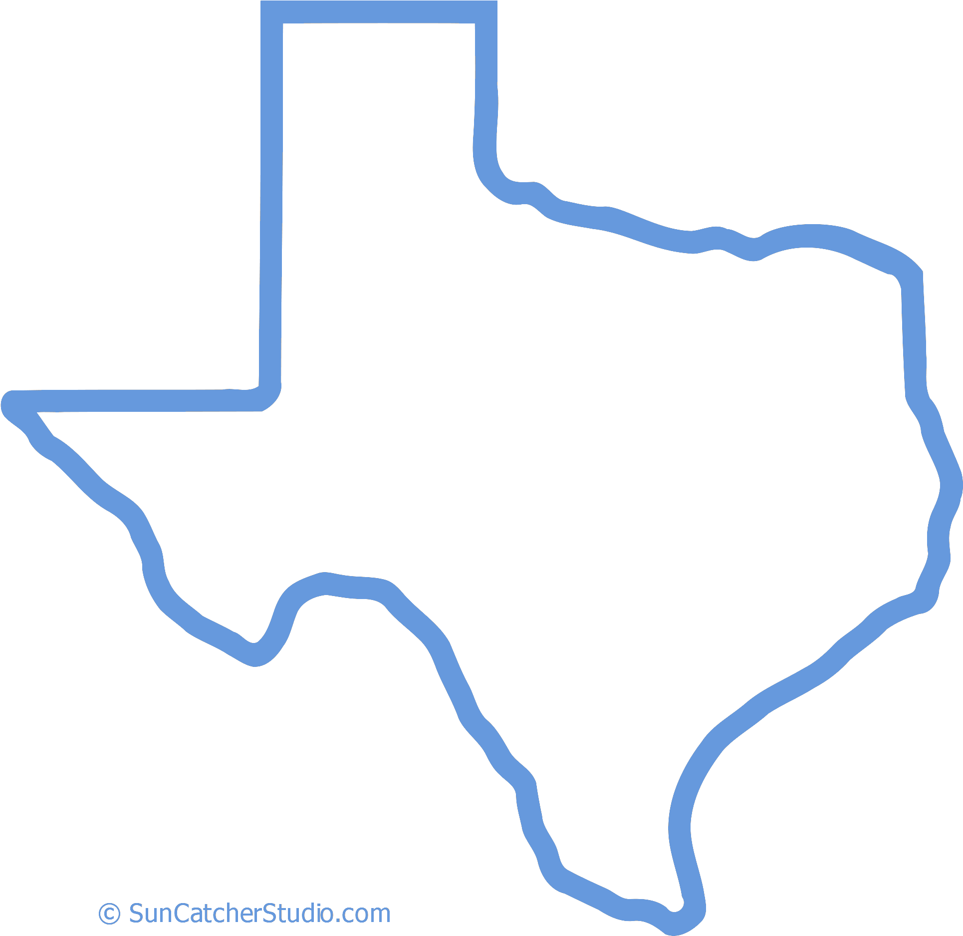 Download Png - Texas Shape Outline - Full Size PNG Image - PNGkit