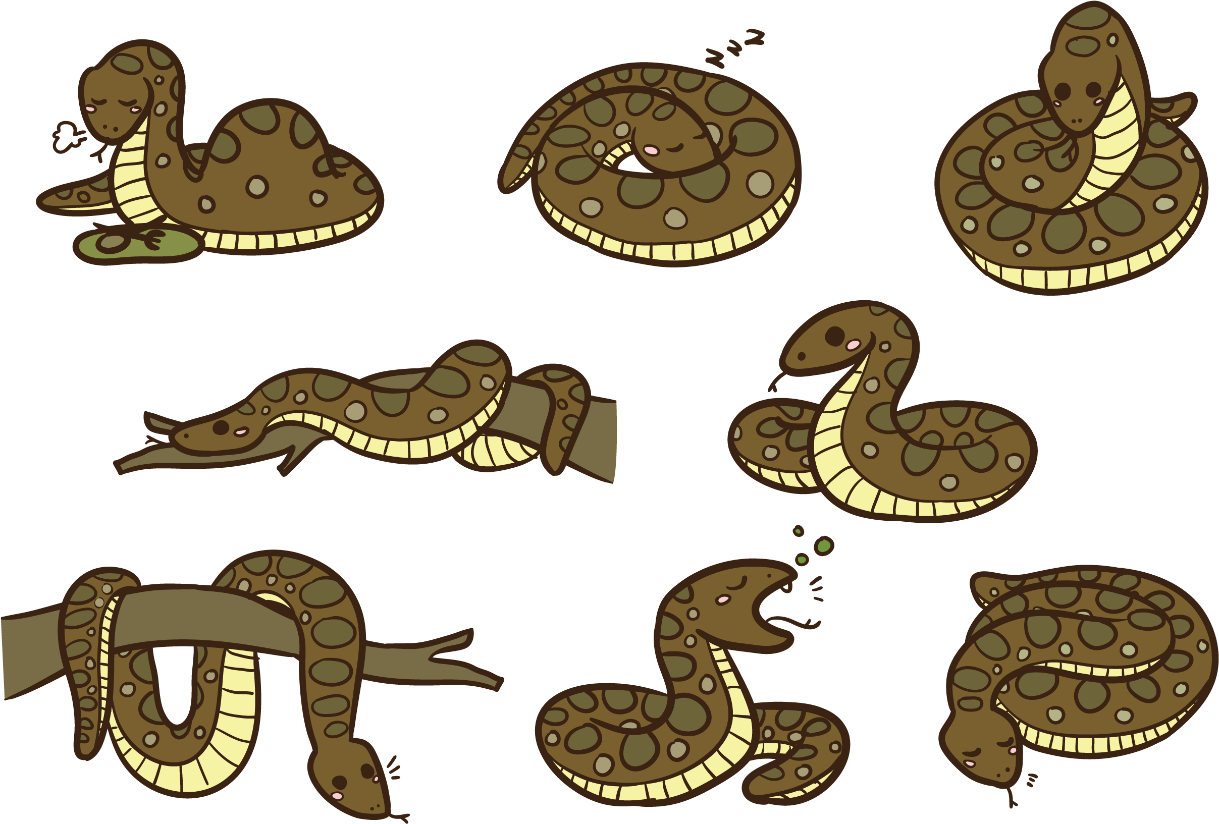 Download Anaconda Cartoon Vector - Anaconda Animadas Png - Full Size ...