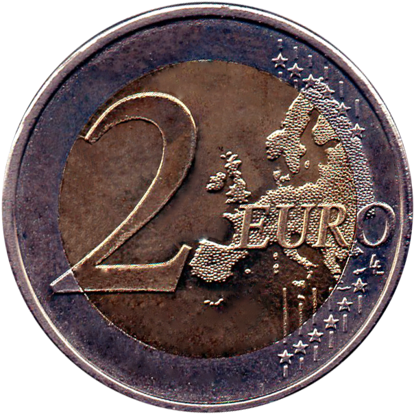 Download 2 Euros Face Commune 2 - Euro - Full Size PNG Image - PNGkit