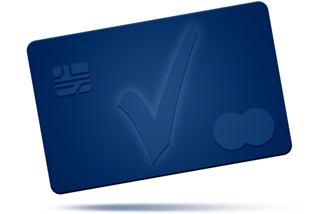 Download 3d Blue Credit Card Check Mark Featuredcontent - Smile - Full ...