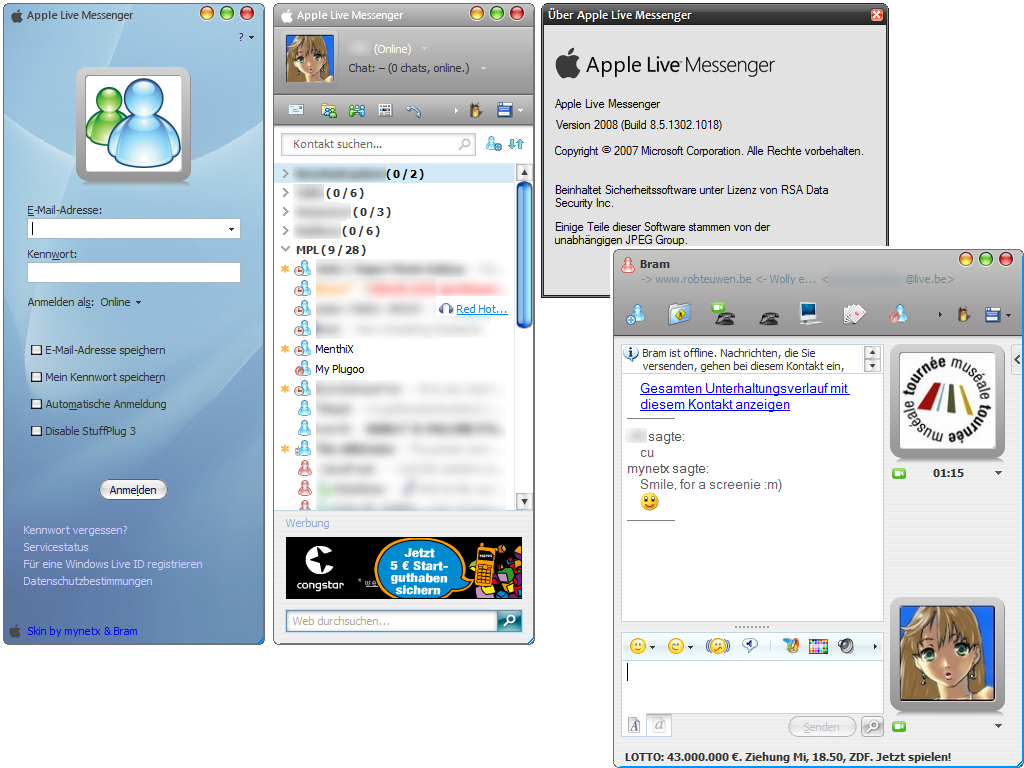 Download Apple Live Messenger - Full Size PNG Image - PNGkit