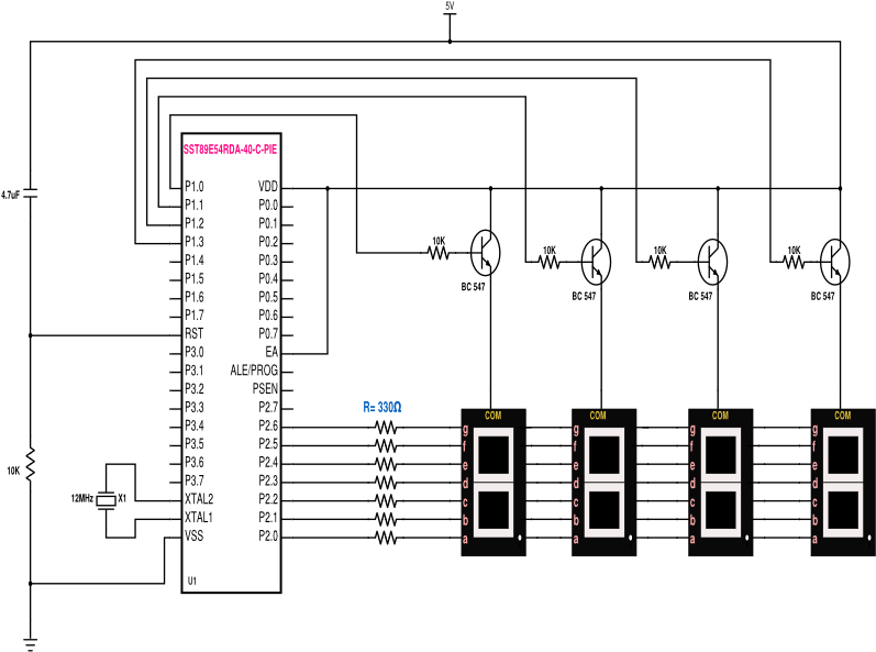 Download Digital Clock Using 8051 Microcontroller - Full Size PNG Image ...