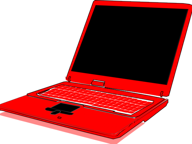 Download Laptop Clipart Red - Computer Clip Art Red - Full Size PNG ...