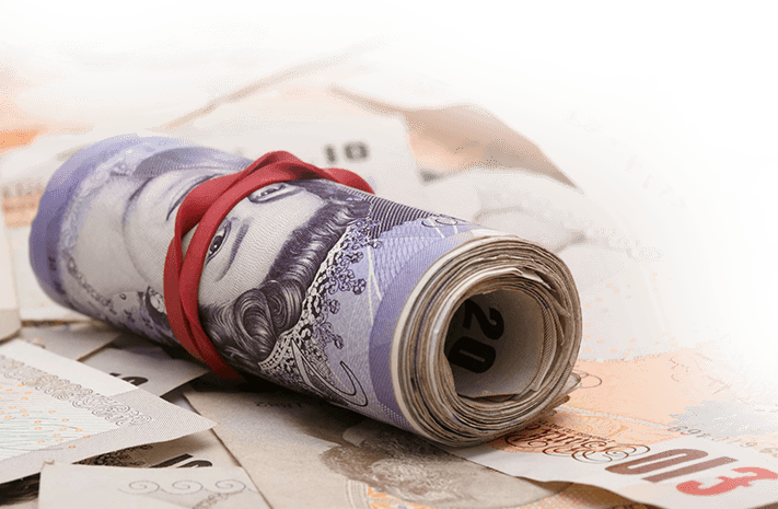 Download Moneyroll Ipad Landscape - English Pound Notes - Full Size PNG ...