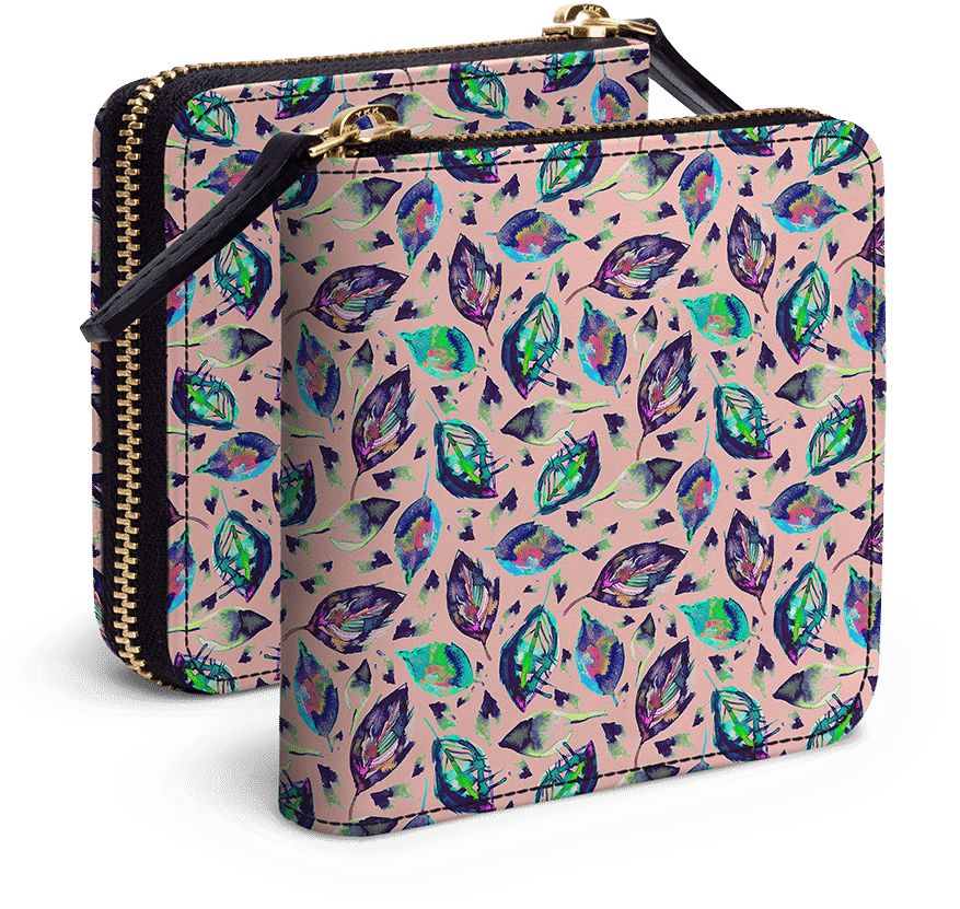 Download Dailyobjects Falling Feathers Autumn Zip Wallet Buy - Handbag ...