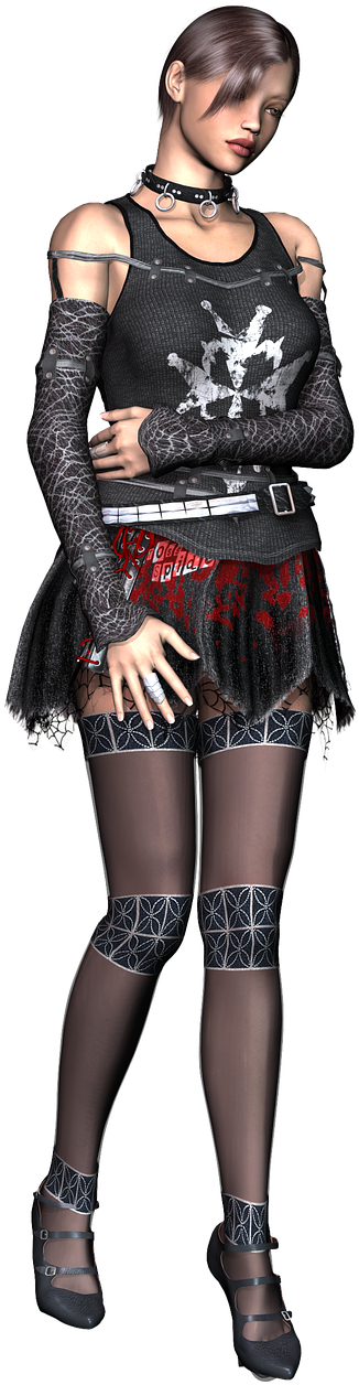 Download Girl Gothic Sad - Cosplay - Full Size PNG Image - PNGkit