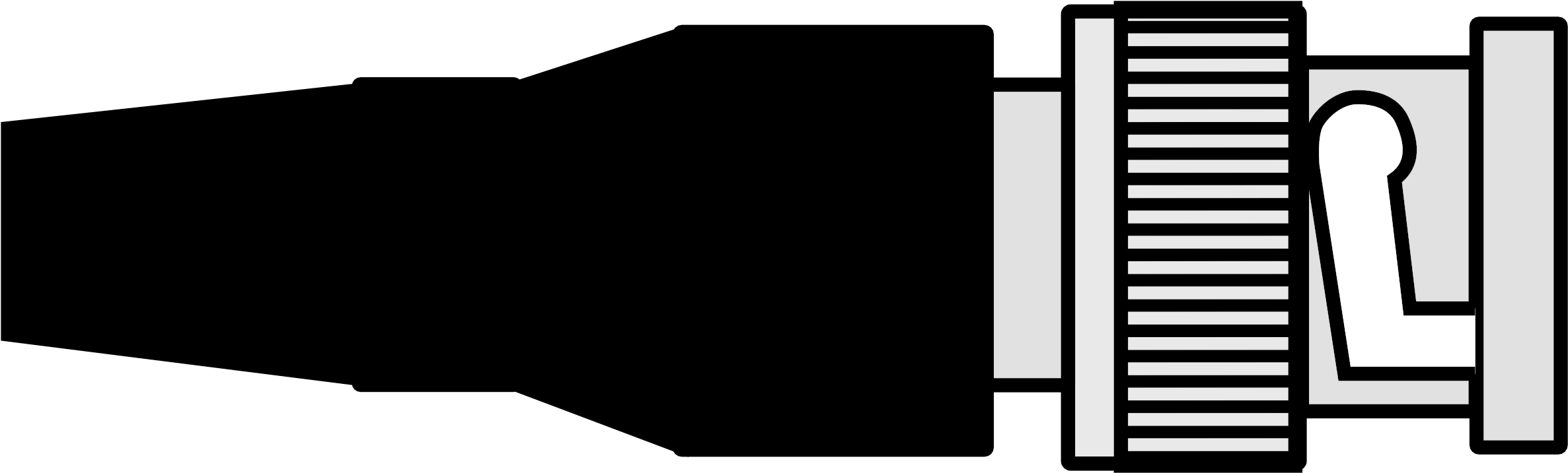 Download This Free Icons Png Design Of Bnc Male Side View - Full Size ...