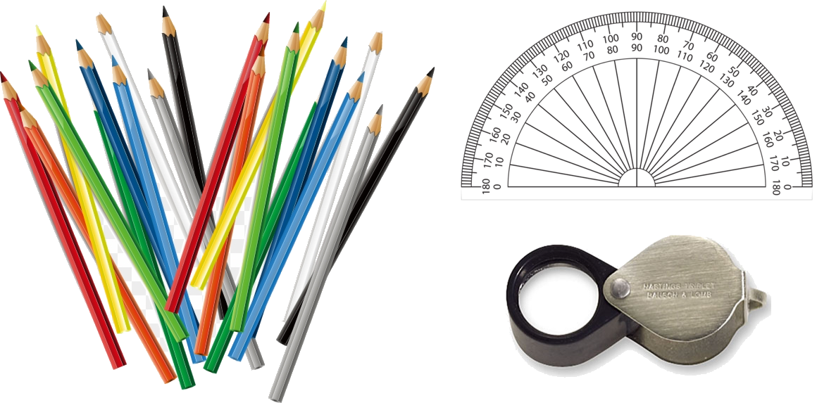 Download Colored Pencils Protractor Handlens - Jeppesen Pn 1 Navigation ...