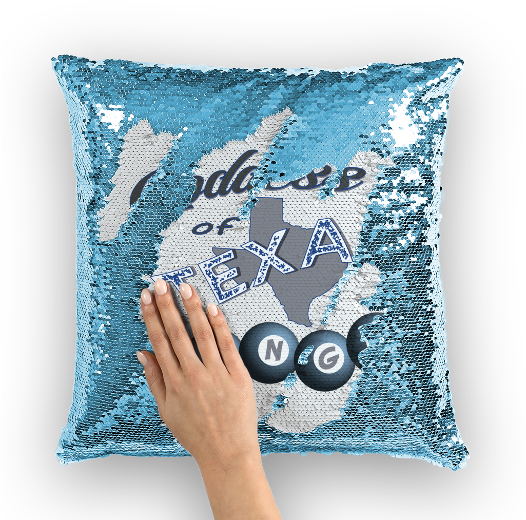 Download "goddess Of Texas Bingo" ﻿surprise Reveal Sequin Pillow/cushion - Cushion - Full Size ...
