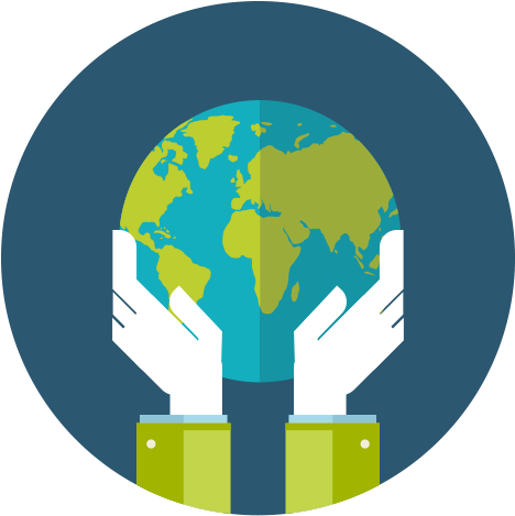 Download Global - Earth Flat Design Png - Full Size PNG Image - PNGkit