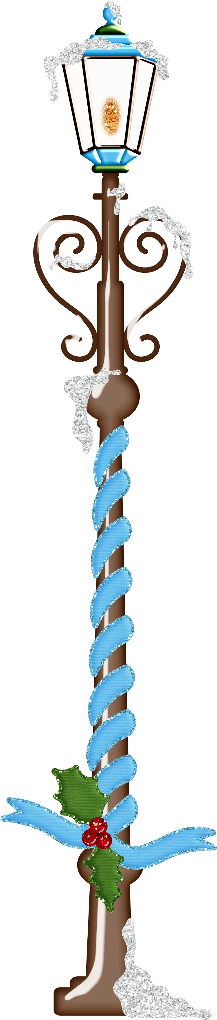 Download Lamp Post Clipart Christmas - Christmas Light Post Png - Full ...