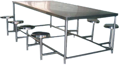 Download Steel Dining Table - Steel Furniture Dining Table Png - Full ...