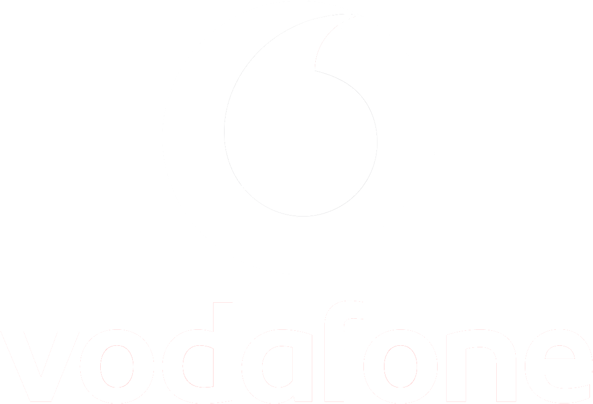 Download Transparent Vodafone Logo White Transparent - PNGkit