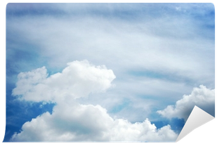 Download The Blue Sky With Clouds, Background Wall Mural • Pixers ...