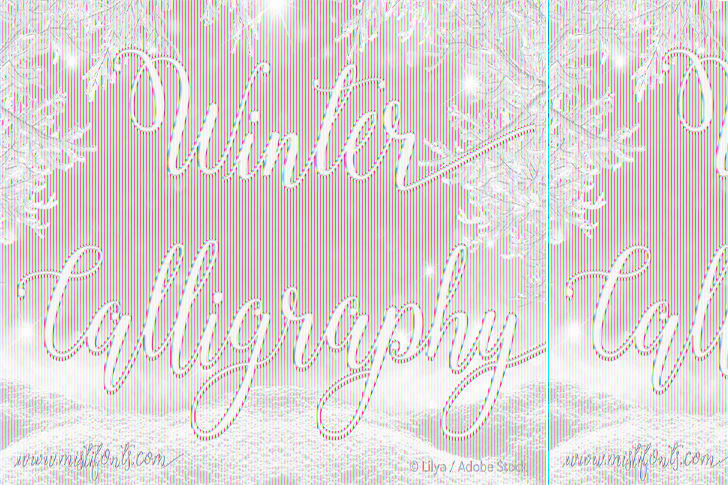 Download Free Winter Calligraphy Font - Calligraphy - Full Size PNG ...