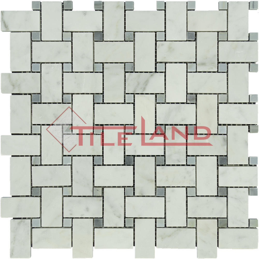 Download Carrara 1×2 Basketweave Blue Dot - Tile - Full Size PNG Image ...