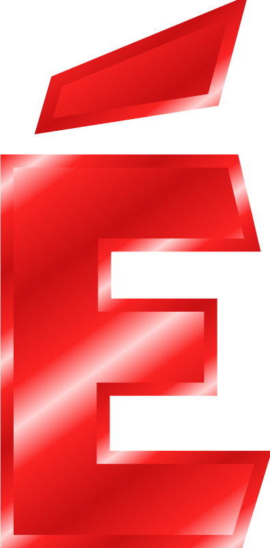 Download Effect Letters Alphabet Red - Letter E Red Clipart - Full Size ...