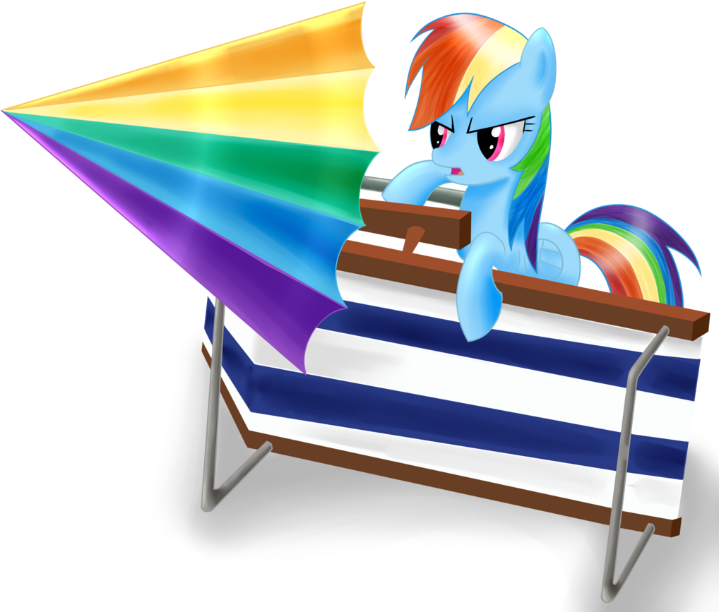 Download Simple Beach Chair - Cartoon - Full Size PNG Image - PNGkit