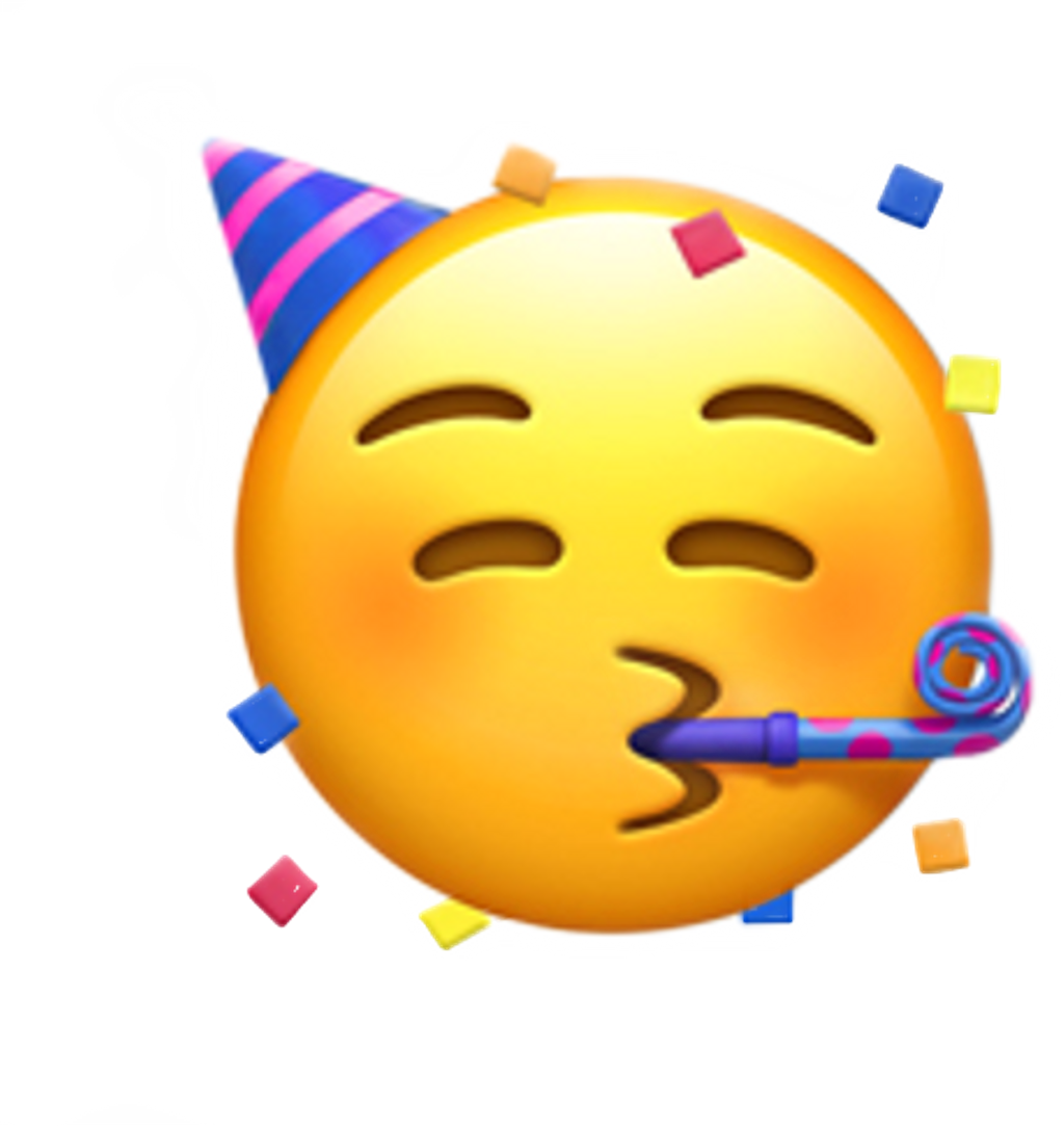 Download Scmy2019emoji Sticker - Partying Face Emoji - Full Size PNG ...