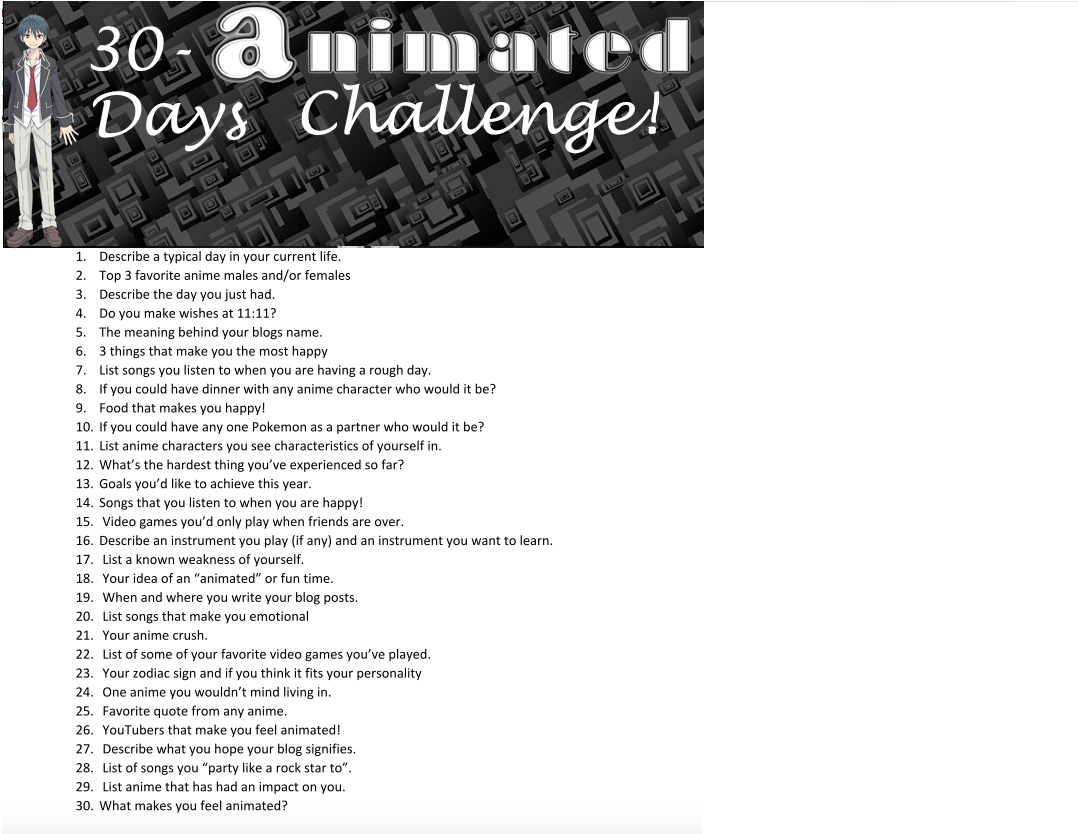 Download 30-animated Days Challenge - Black-and-white - Full Size PNG ...