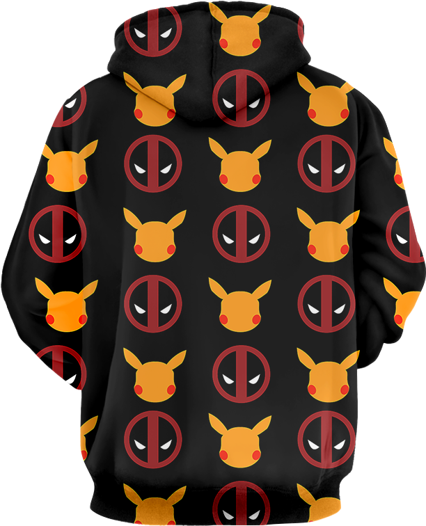 Download Pikapool Deadpool And Pikachu 3d Hoodie Fullprinted - Hoodie ...