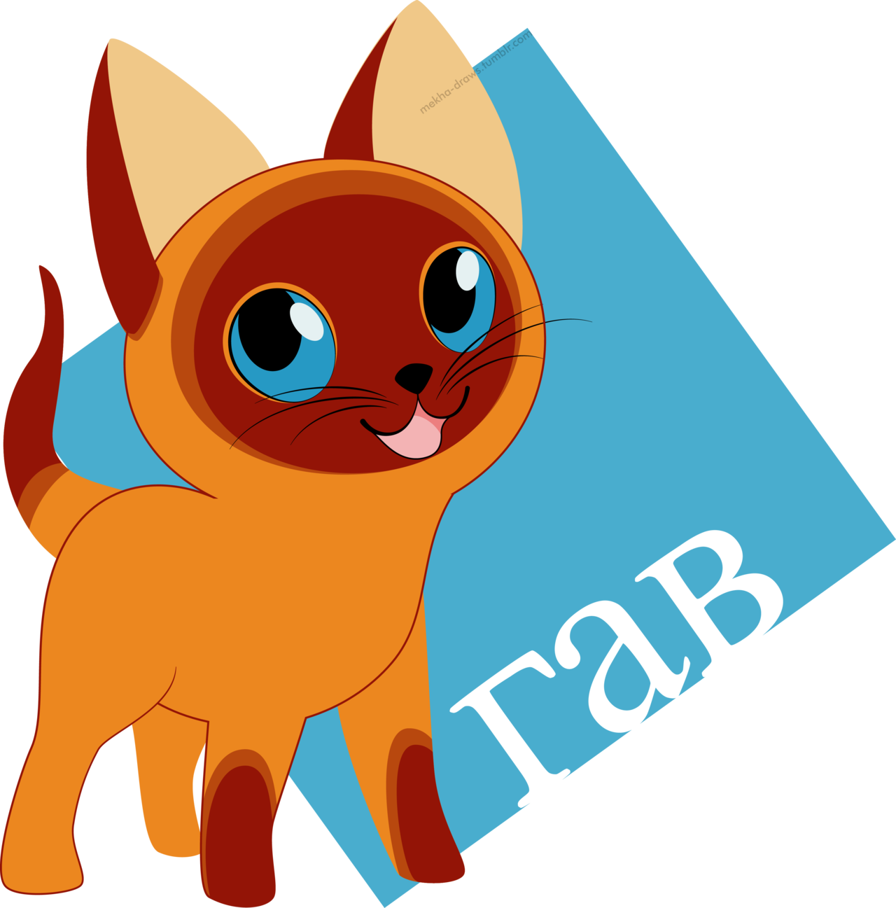 Download Such A Cute Kitten, I Love Him - Cartoon - Full Size PNG Image ...
