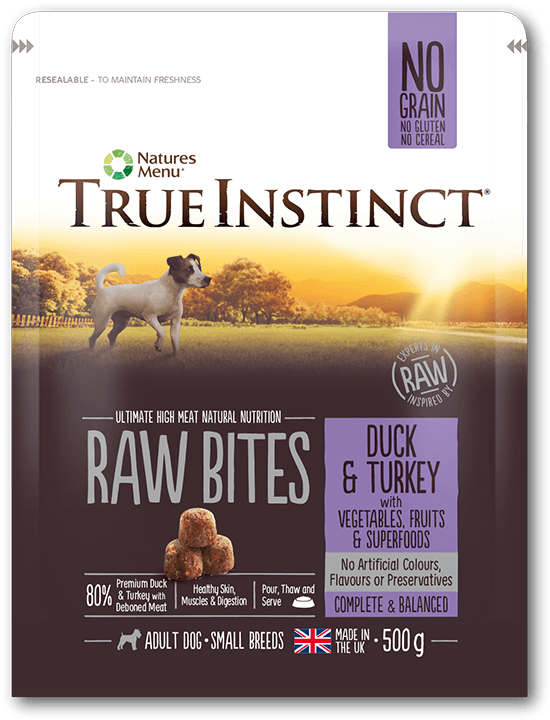 Download True Instinct Small Breed Raw Bites Duck And Turkey - Stallion ...