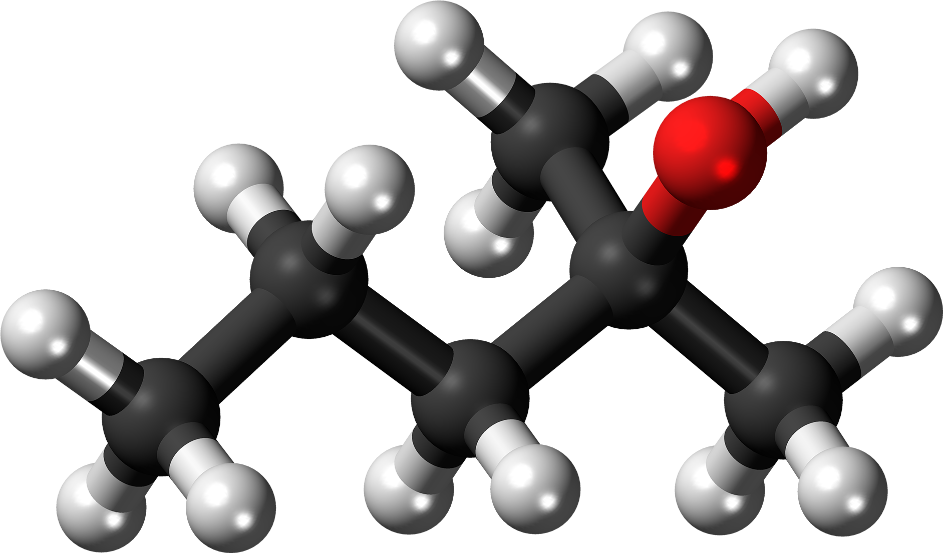 Download 2 Methylpentan 2 Ol Molecule Ball - Pentanol 3d Structure ...