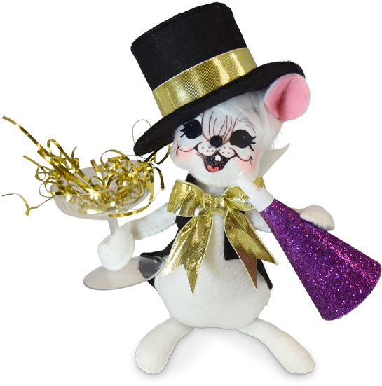 Download New Year Cheers Mouse - Figurine - Full Size PNG Image - PNGkit