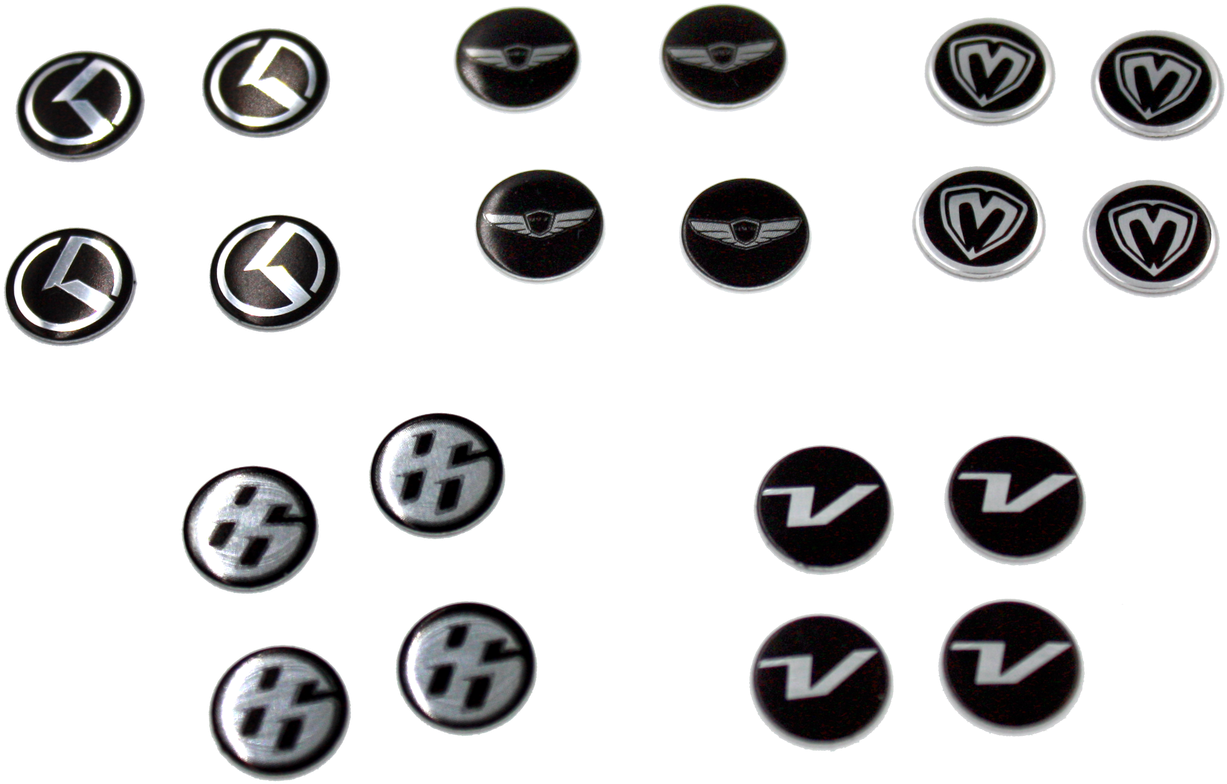Download Metal Mini Emblem Sets - Circle - Full Size PNG Image - PNGkit