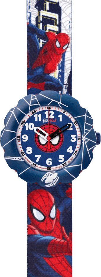Download Spider-cycle - Flik Flak Spiderman Watch - Full Size PNG Image ...