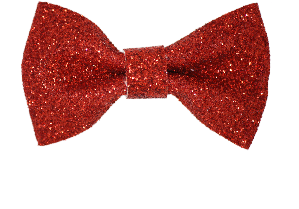Download Red 2" Mini Glitter Bow - Red Glitter Bow Png - Full Size PNG ...