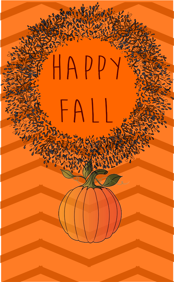 Download Happy Fall Free Printable - Illustration - Full Size PNG Image ...
