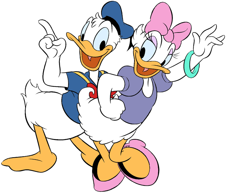 Download New Daisy, Donald Waving - Cartoon - Full Size PNG Image - PNGkit