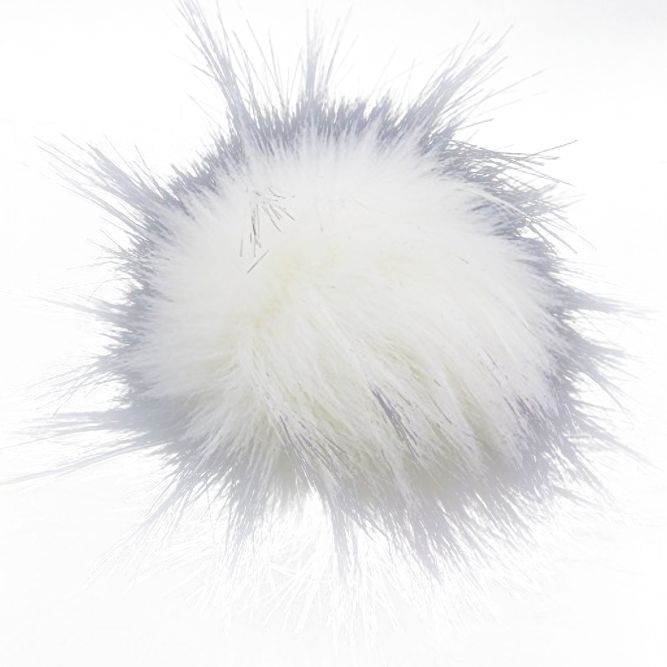 Download Transparent Miminoo Small Faux Fur Pom Poms - White Fur Pom Pom Png - PNGkit
