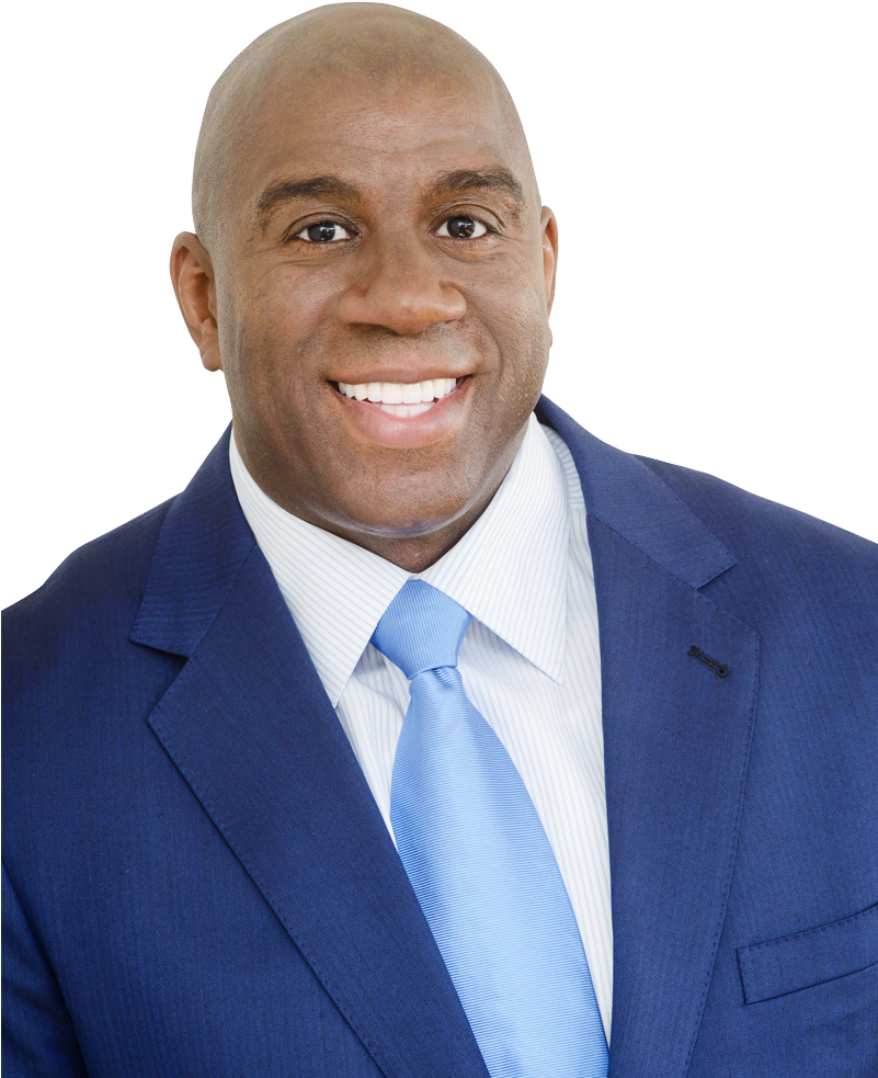 Download Earvin "magic" Johnson - Magic Johnson Ceo - Full Size PNG ...