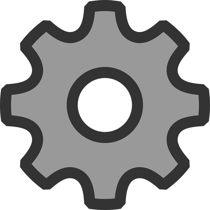 Download Computer Gear Grey Free Vector Graphic On - Setting Icon Png ...
