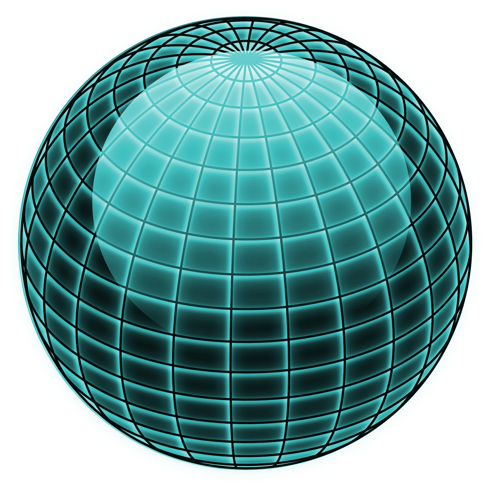 Download [freebie] Vector Cyan Globe On Transparent Background - Clip ...