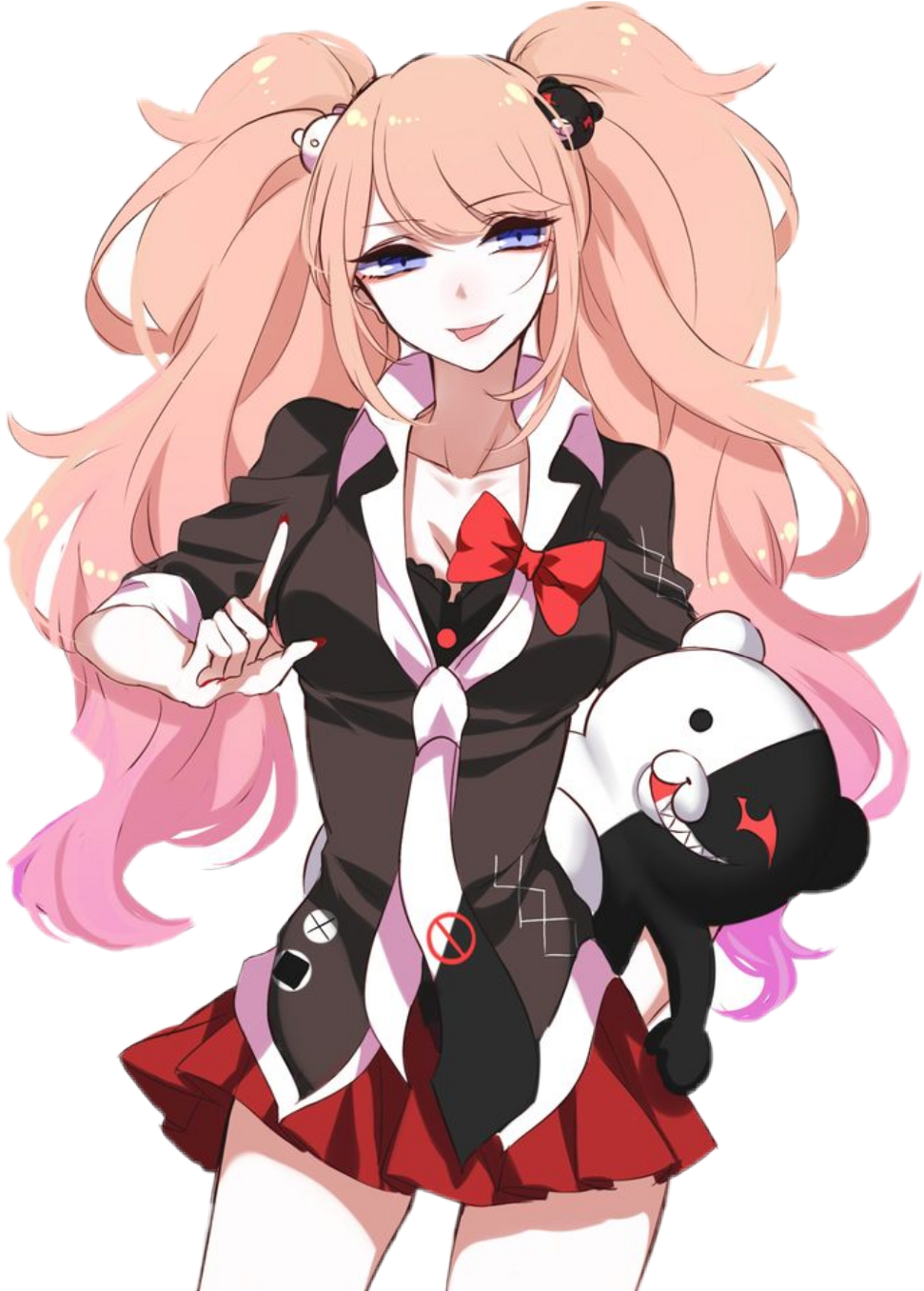 Download Report Abuse - Danganronpa Junko Y Monokuma - Full Size PNG ...