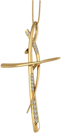 Download Gold Cross - Pendant - Full Size PNG Image - PNGkit