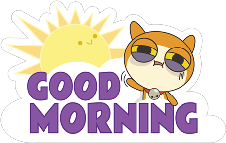 Download Transparent Good Morning Sticker - Sticker - PNGkit