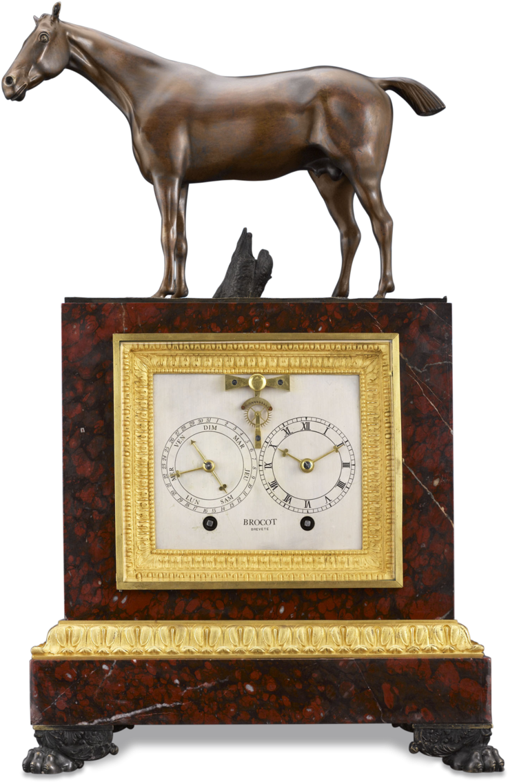 Download Napoleon Iii Sculptural Mantel Clock - Colt - Full Size PNG ...