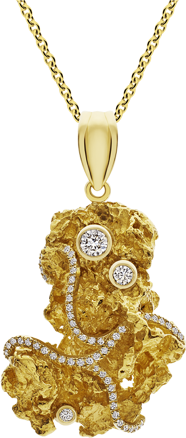 Download Diamond Nugget Pendant - Locket - Full Size PNG Image - PNGkit