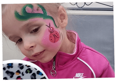 Download Bon Bon The Clown Poster And Face Paint Sample - Board Short ...